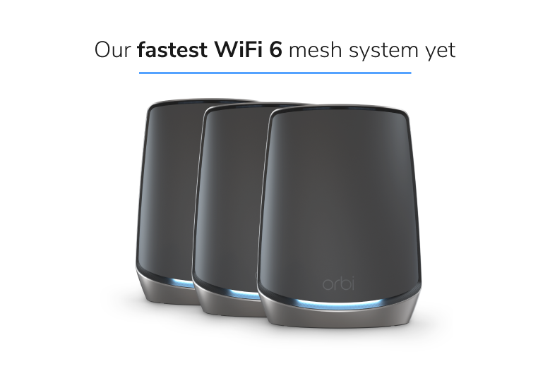 RBK863SB - Tri-Band Mesh | Black edition | WiFi 6 System | NETGEAR
