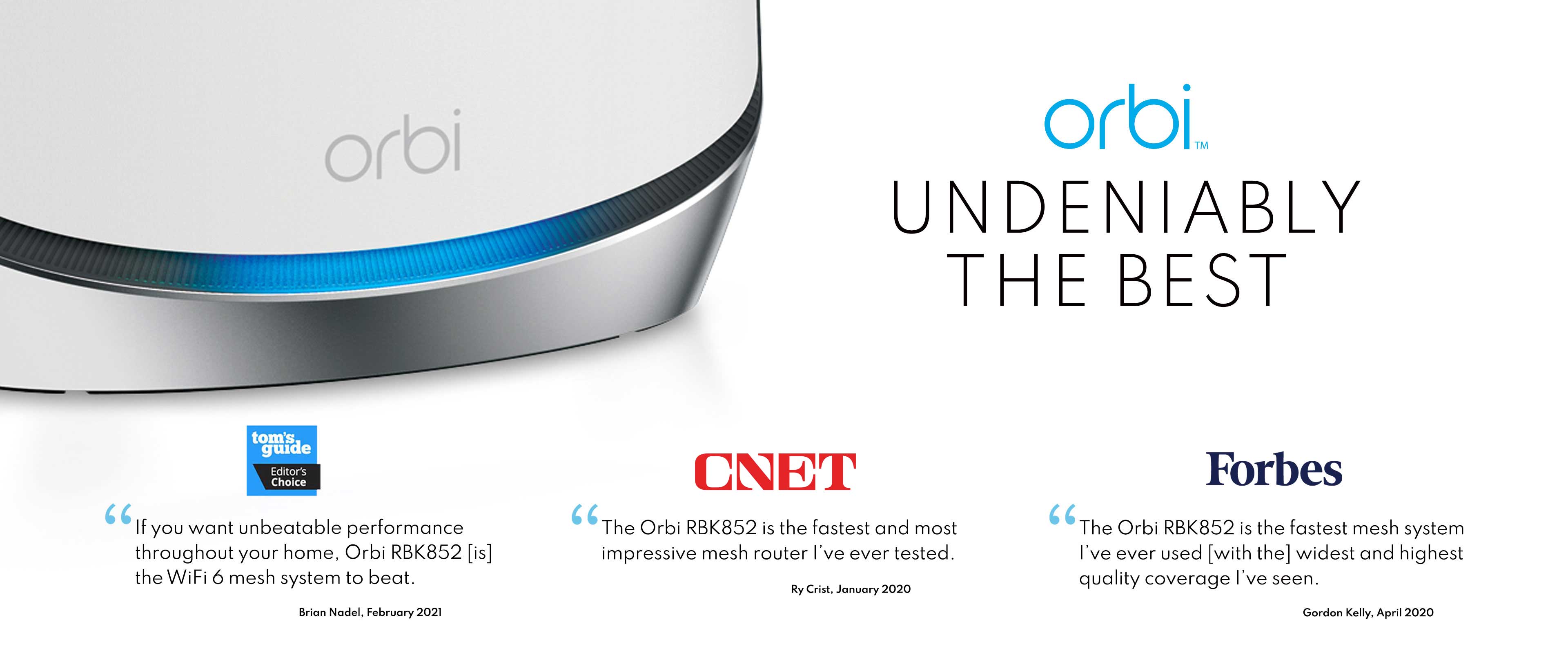 Orbi WiFi 6 System - RBK853 Tri-Band Mesh WiFi System | NETGEAR