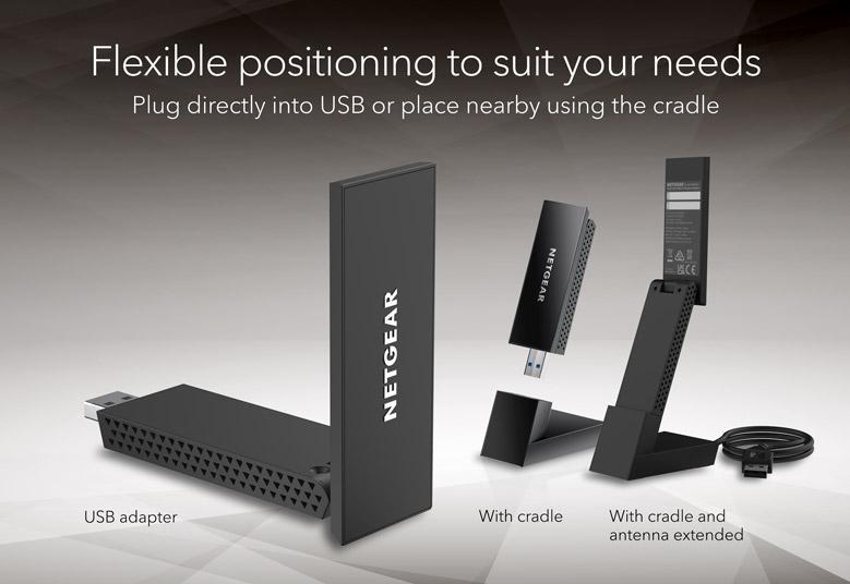 Nighthawk Tri-Band USB 3.0 WiFi Adapter – A8000 | WiFi 6E | NETGEAR Nighthawk Tri-Band USB 3.0 WiFi Adapter – A8000 | WiFi 6E | NETGEAR