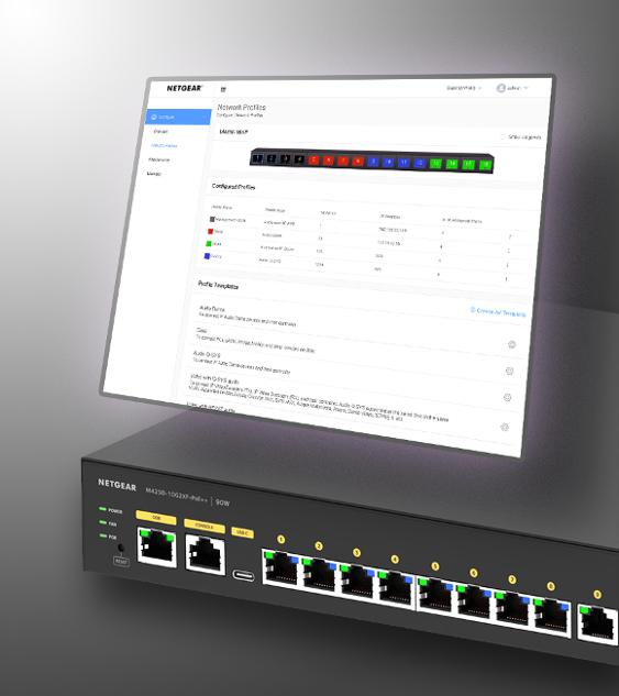 AV Line M4250 Managed Wired Switch - GSM4212UX | NETGEAR