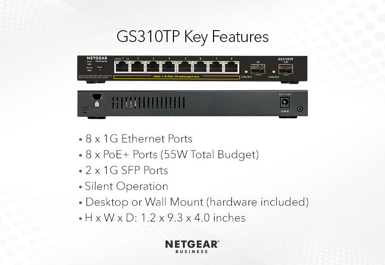 S350 Smart Switches - GS310TP | NETGEAR
