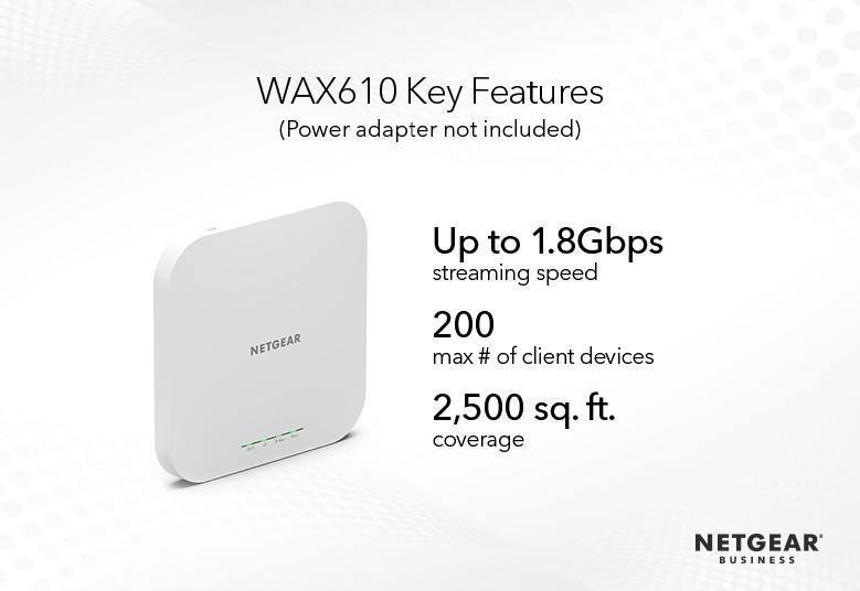 Cloud Managed WiFi 6 PoE Wireless Access Point | NETGEAR