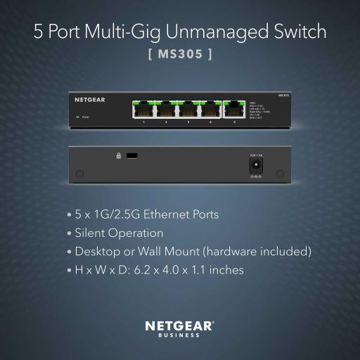 Multi-Gigabit Ethernet Switch - MS305 | NETGEAR