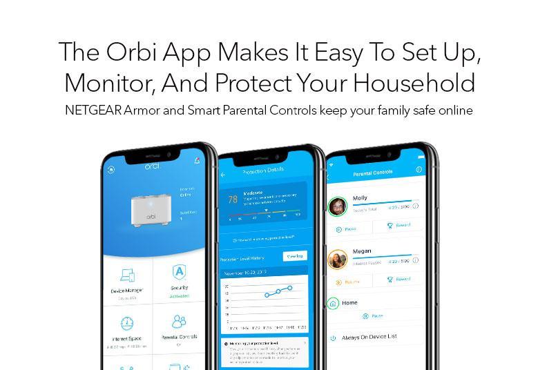 Orbi RBK13 Mesh WiFi System For Fast Internet - NETGEAR