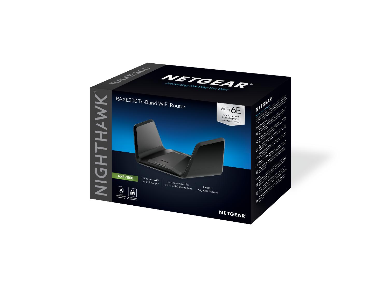 Nighthawk Router | Tri-Band WiFi 6E Router - RAXE300 | Netgear