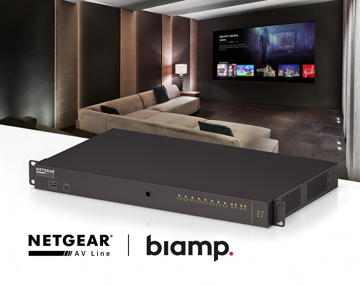 用于AVB的Biamp认证的交换机NETGEAR M4250 AVLine