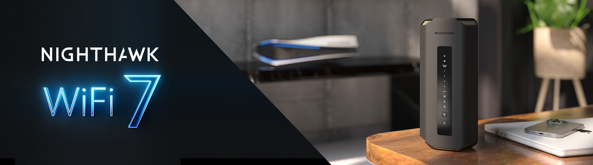 Entdecken Sie den Nighthawk RS700 Tri-Band WiFi 7 Router