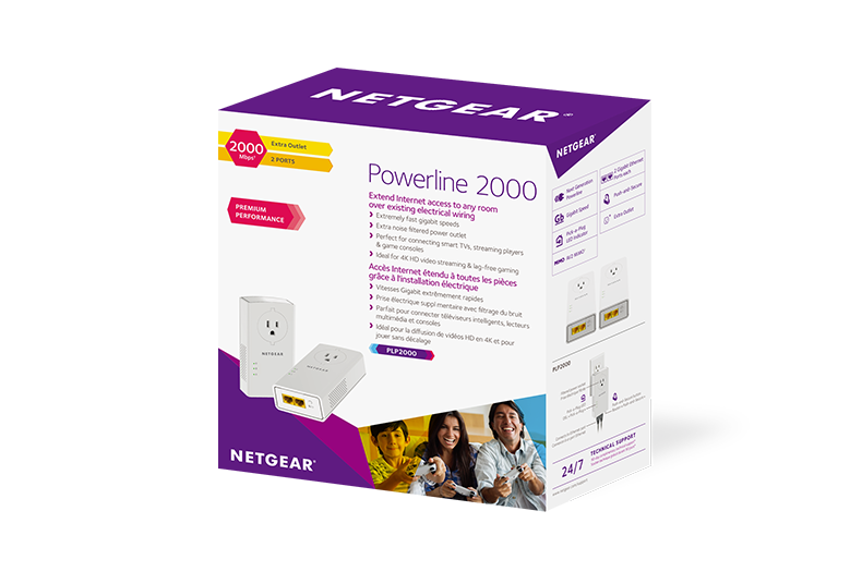 PLP2000 | Powerline | Wired | Home | NETGEAR