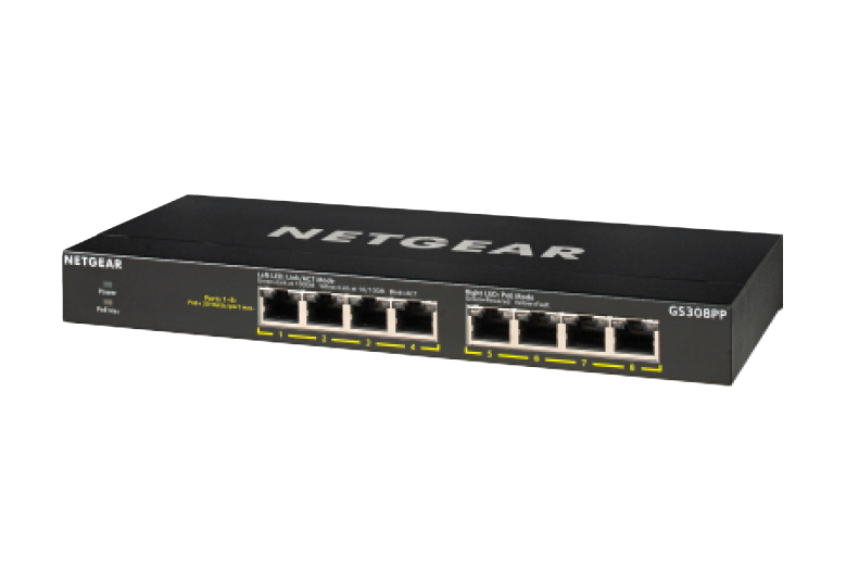 Serie 300 SOHO Unmanaged switch - GS308PP | NETGEAR