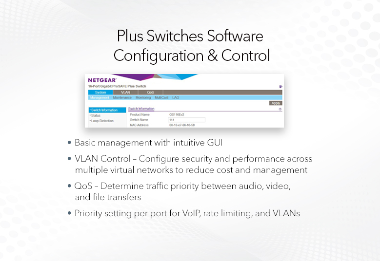 Gigabit Plus Switch Series - GS105Ev2 | Plus Switches | Switches ...