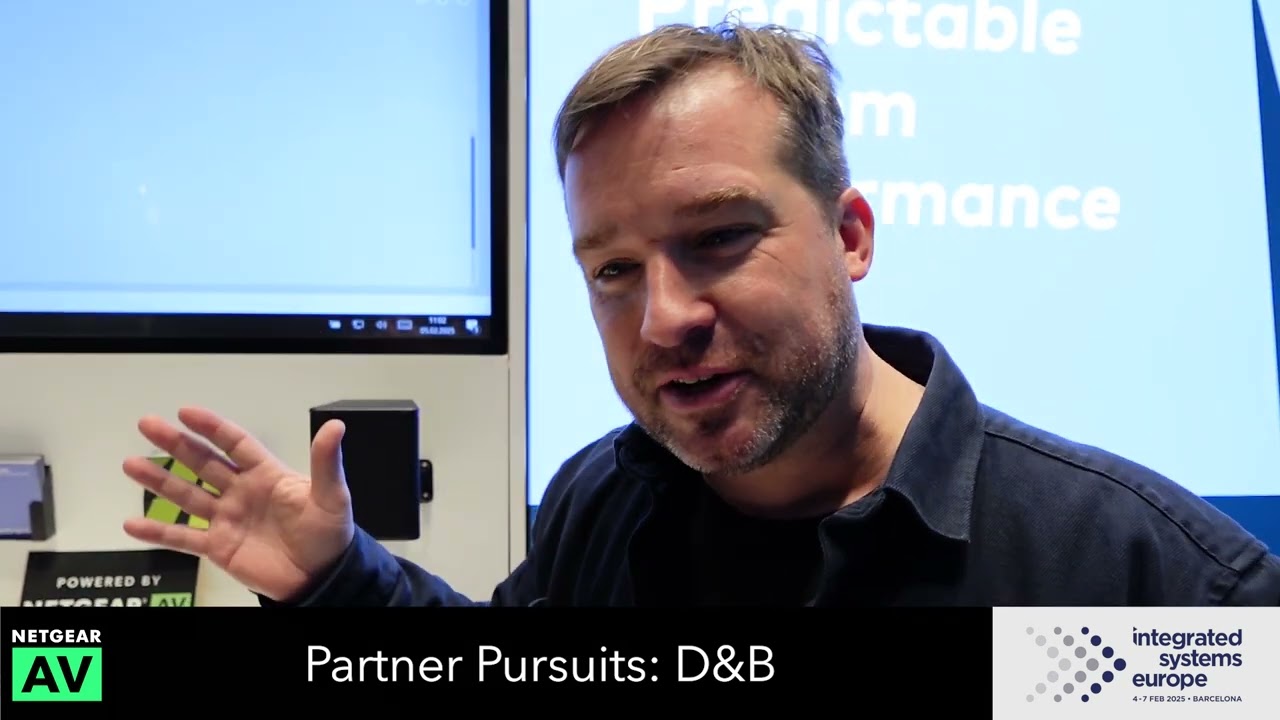 Daniel Zimmerman from d&b talks to NETGEAR AV at ISE 2025 - NETGEAR Blog