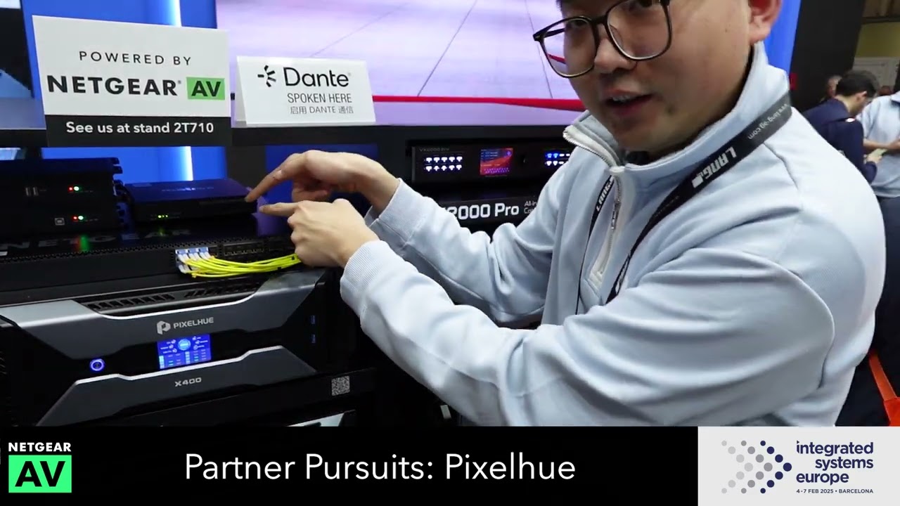 Hart Guo from Pixelhue Talks Cutting-Edge Display Technology with NETGEAR AV: ISE 2025 - NETGEAR ...