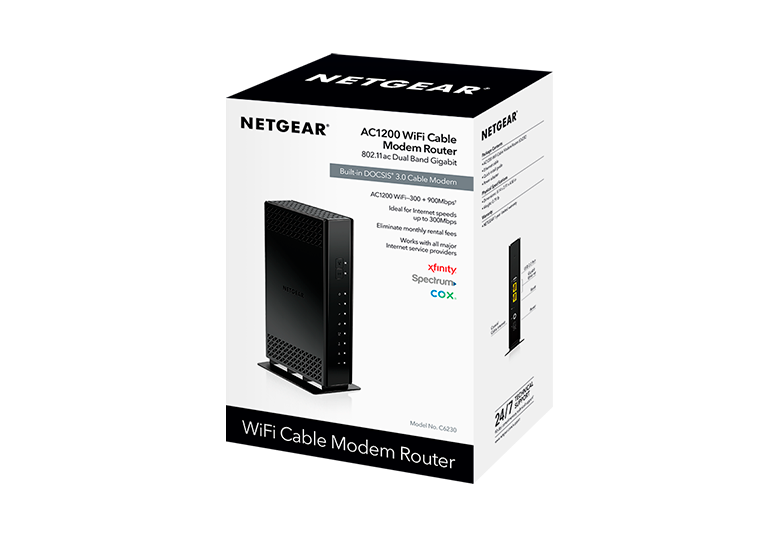 NETGEAR C6230 - AC1200 WiFi Cable Modem Router | NETGEAR