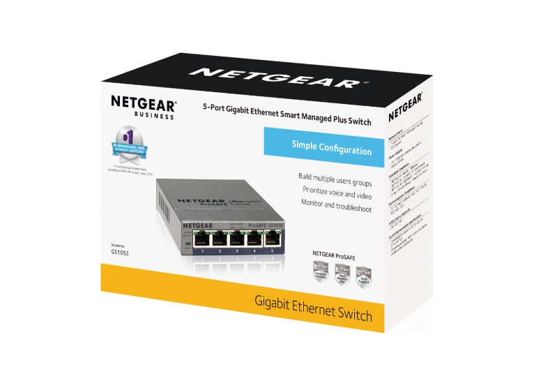 Gigabit Plus Switch Series - GS105Ev2 | Plus Switches | Switches ...