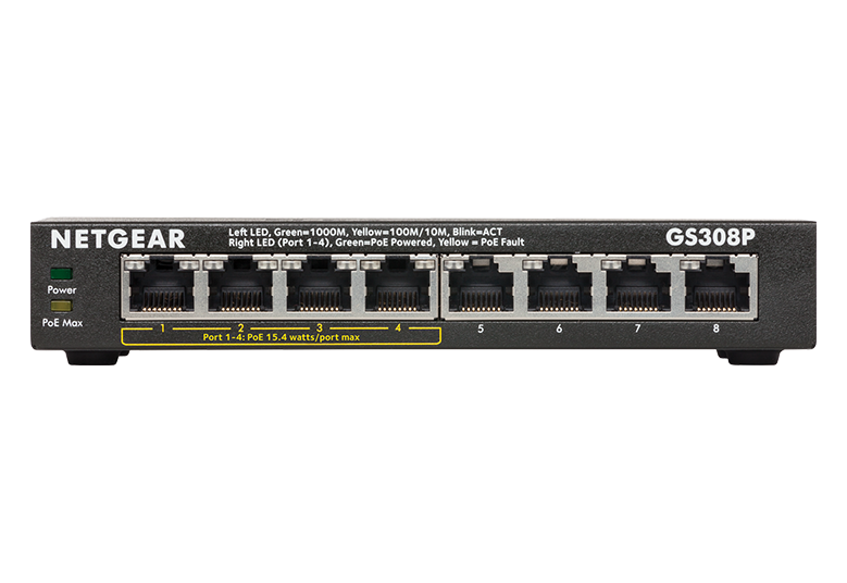 300 Series SOHO Unmanaged Switch - GS308P | NETGEAR