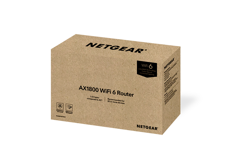 4-Stream AX1800 Dual-Band WiFi 6 Router - R6700AX | NETGEAR