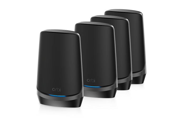 Orbi RBKE964B WiFi 6E Mesh System 4-Pack 960 Series Black Edition | NETGEAR