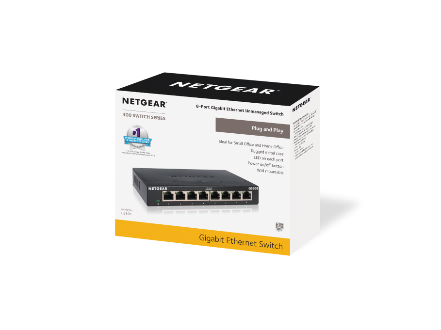 300 Series SOHO Unmanaged Switch - GS308 | NETGEAR