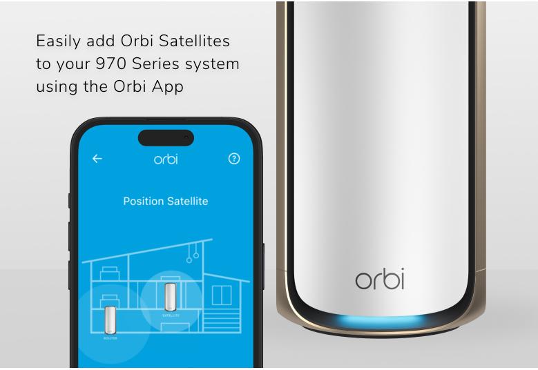 Orbi 970 add-on Satellite WiFi 7 RBE970 - Order Now