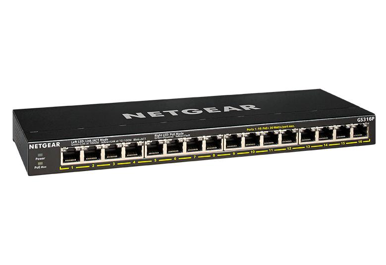 300 Series SOHO Unmanaged Switch - GS316P | NETGEAR
