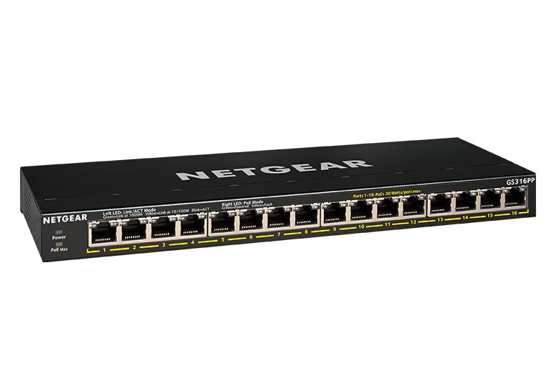300 Series SOHO Unmanaged Switch - GS316PP | NETGEAR