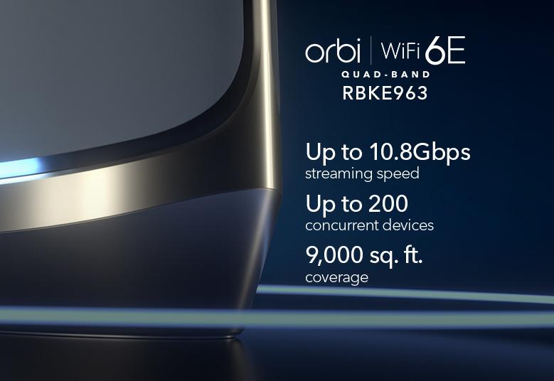 Orbi RBKE963 WiFi 6E Mesh System 3-Pack Orbi 960 Series | NETGEAR