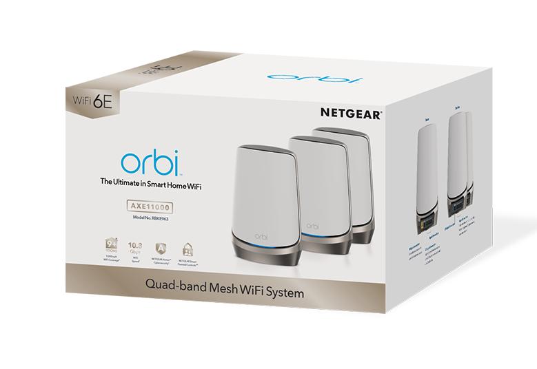 Orbi RBKE963 WiFi 6E Mesh System 3-Pack Orbi 960 Series | NETGEAR